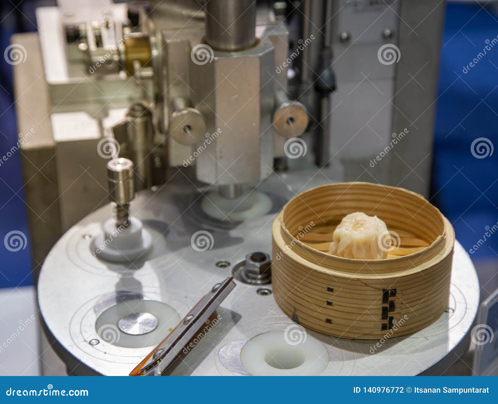 Dim sum making machine stock photo. Image of manufacturing - 140976772