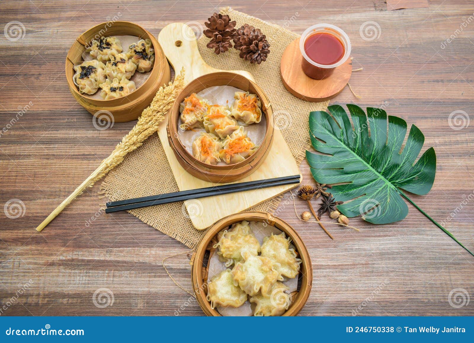 Dim sum photo ideas stock photo. Image of cuisine, salad - 246750338