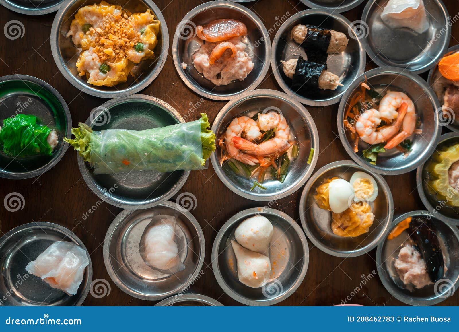 Dim Sum Restaurant,Dim Sum in Small Cups at a Chinese Restaurant Stock ...