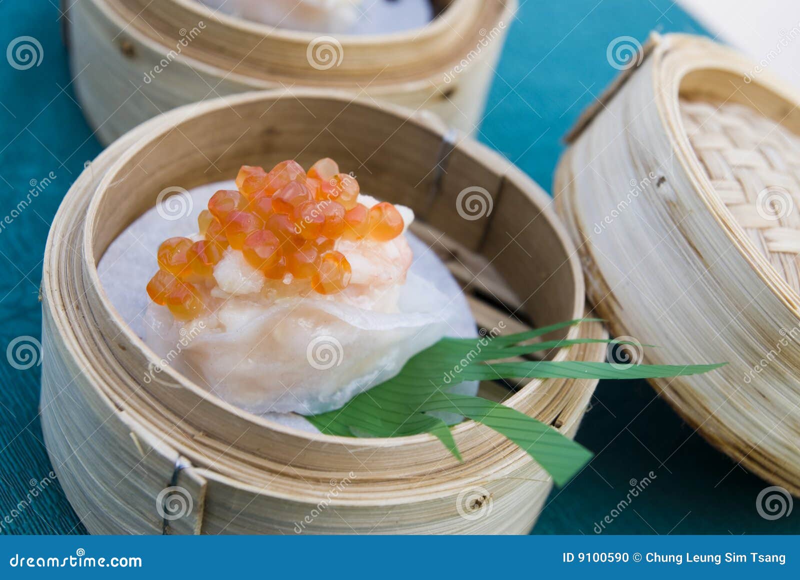 Dim Sum Shrimp and Salmon stock photo. Image of cuisine - 9100590