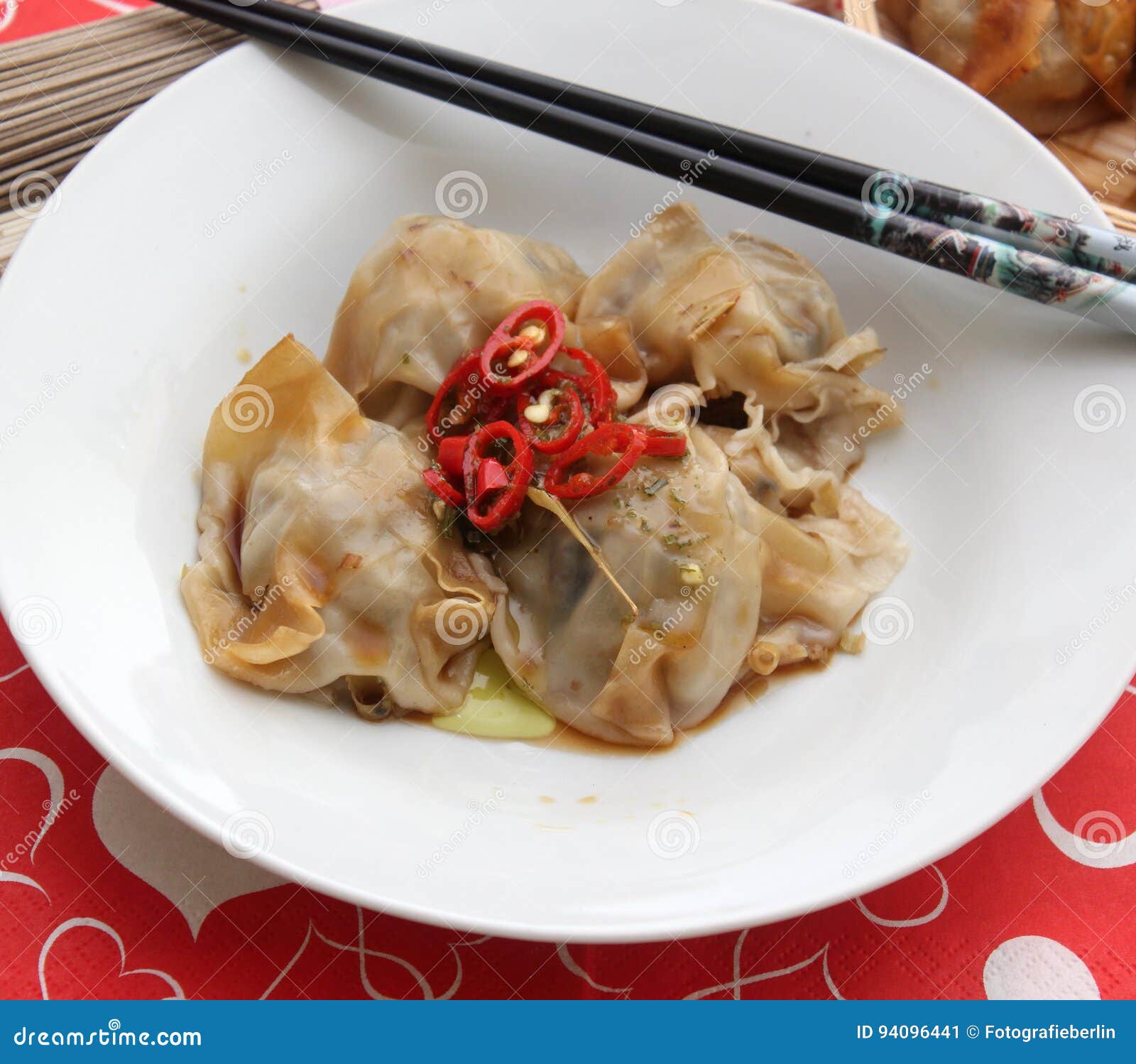 Dim Sum stock image. Image of chili, meat, filled, pork - 94096441