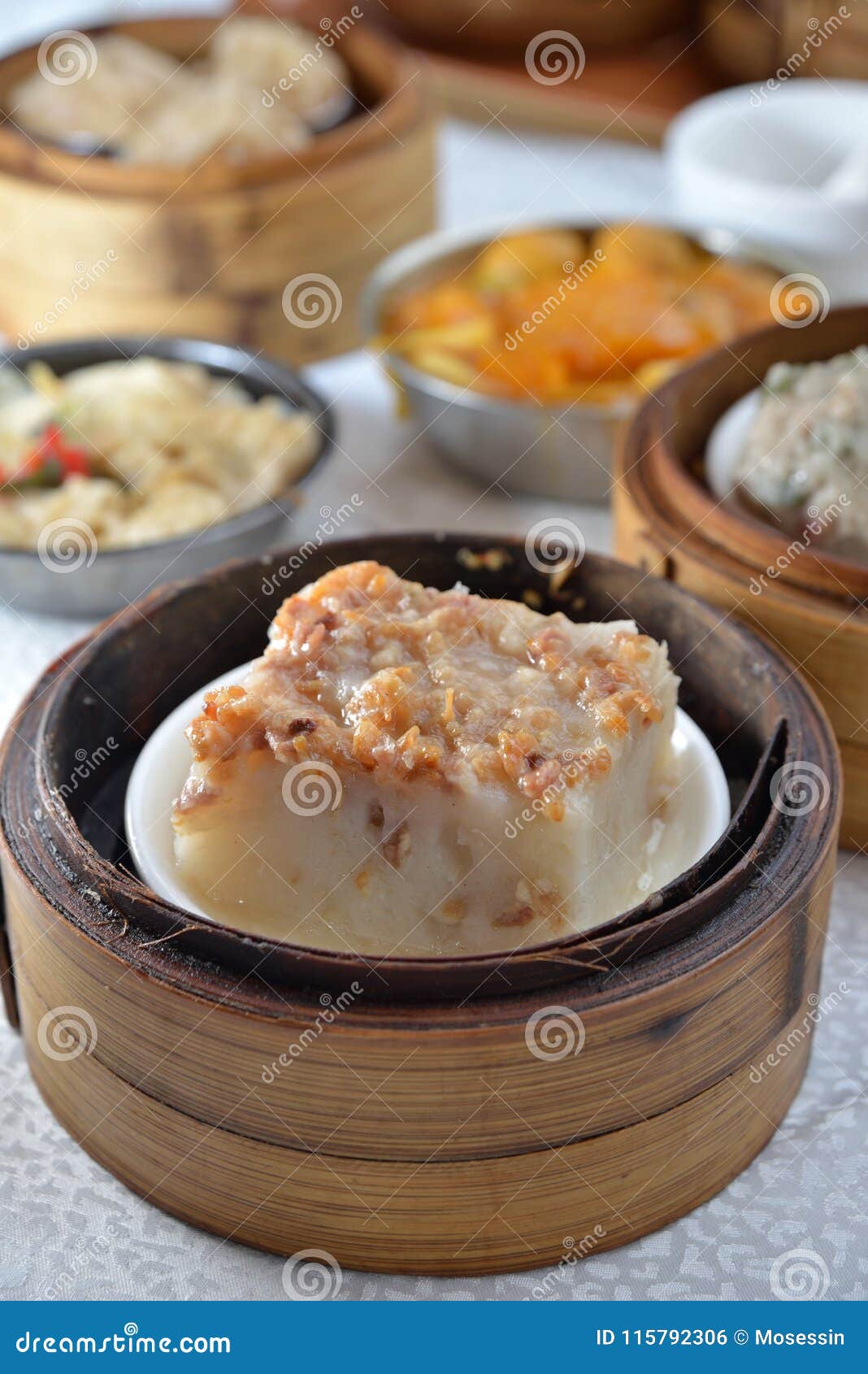 Steam raddish cake stock photo. Image of chinese, style - 115792306
