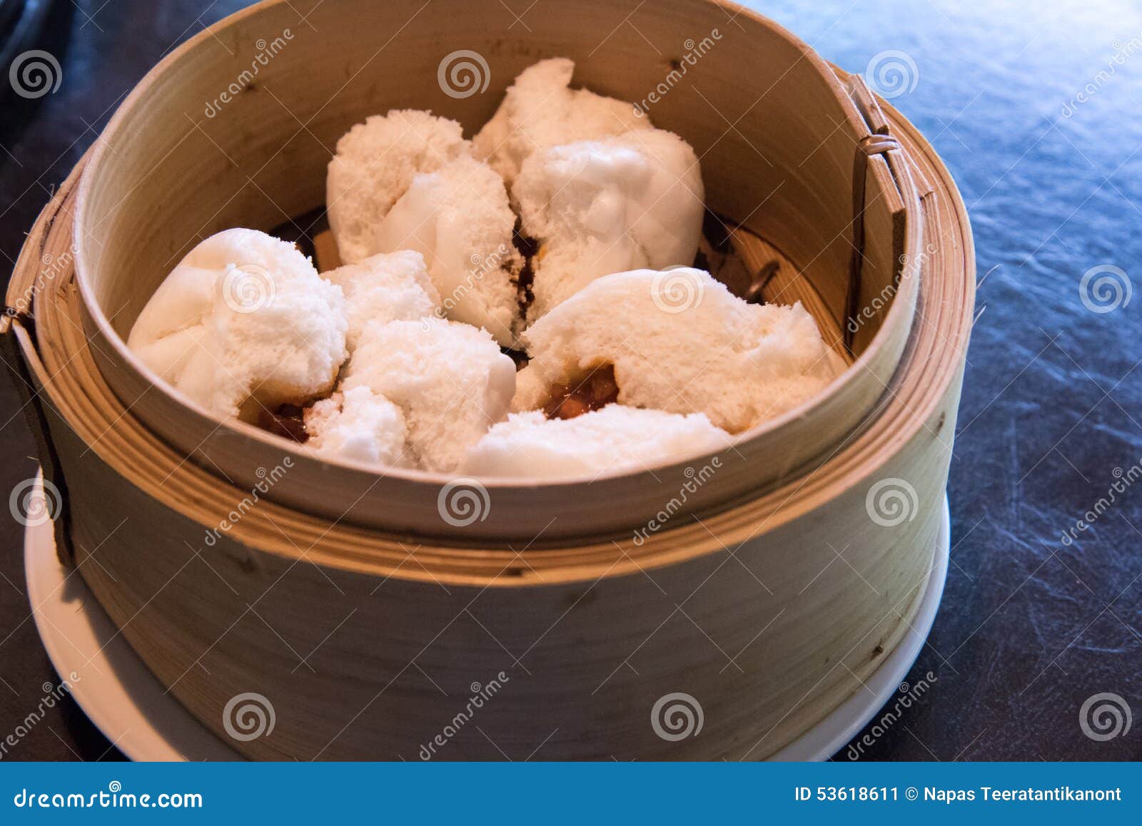 Dim Sum Steamed Barbecue Pork Bun Stock Image - Image of exotic, dimsum ...