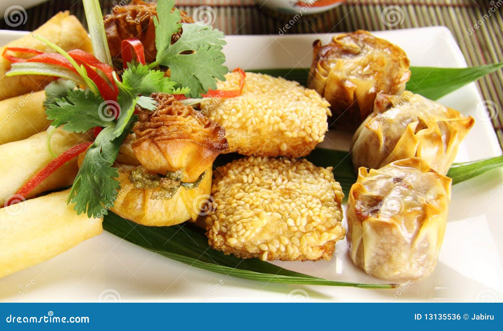 Dim Sums stock photo. Image of lunch, leaves, gourmet - 13135536