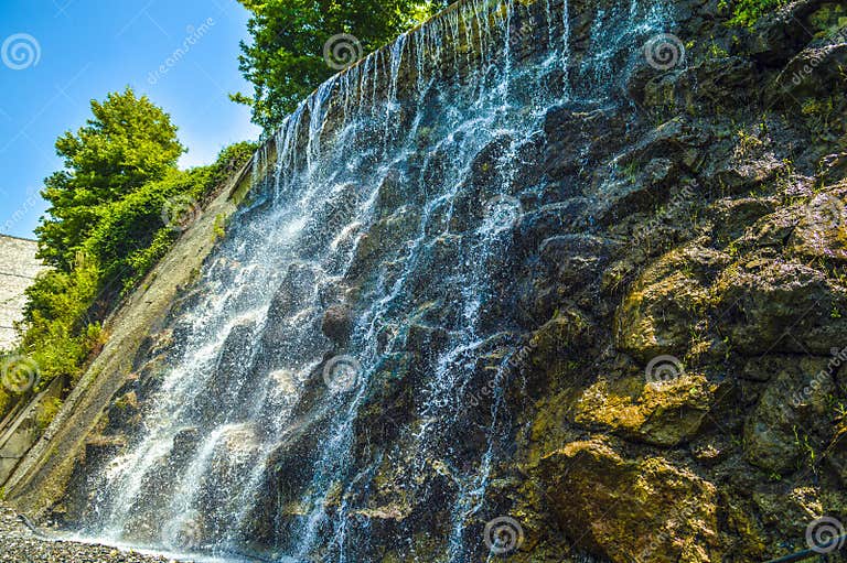 Dimcay waterfall stock image. Image of alanya, turkish - 56131985