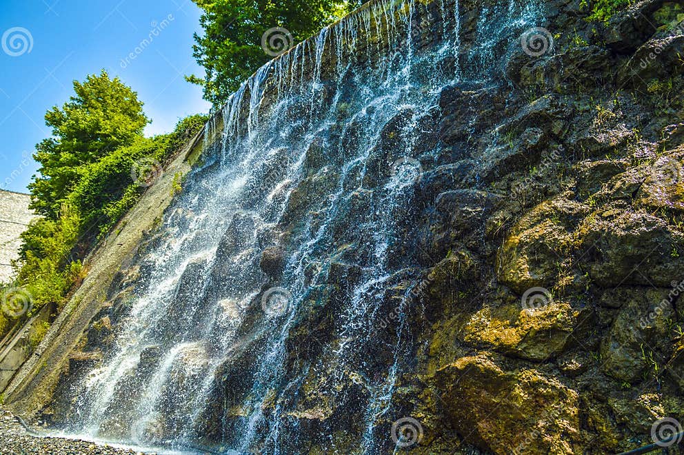 Dimcay waterfall stock image. Image of alanya, turkish - 56131985