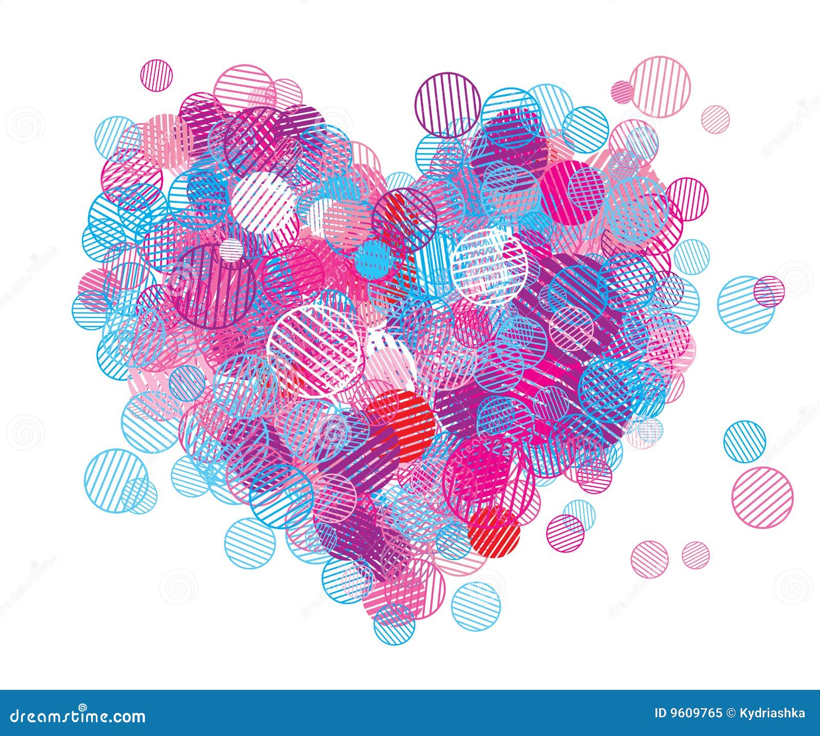 Dimensión De Una Variable Abstracta Del Corazón Ilustración del Vector ...