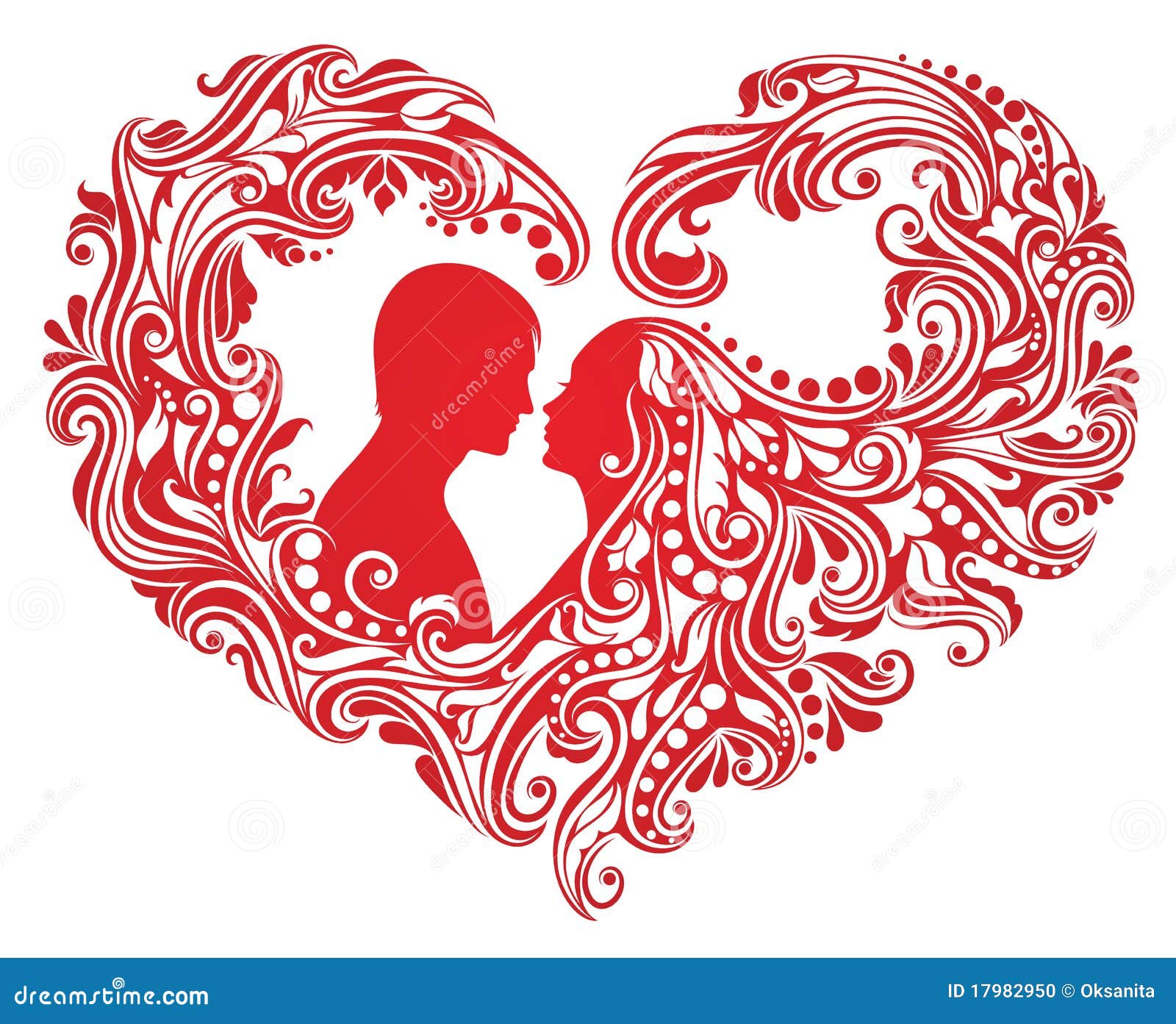 Dimensión De Una Variable Del Corazón. Ilustración del Vector ...