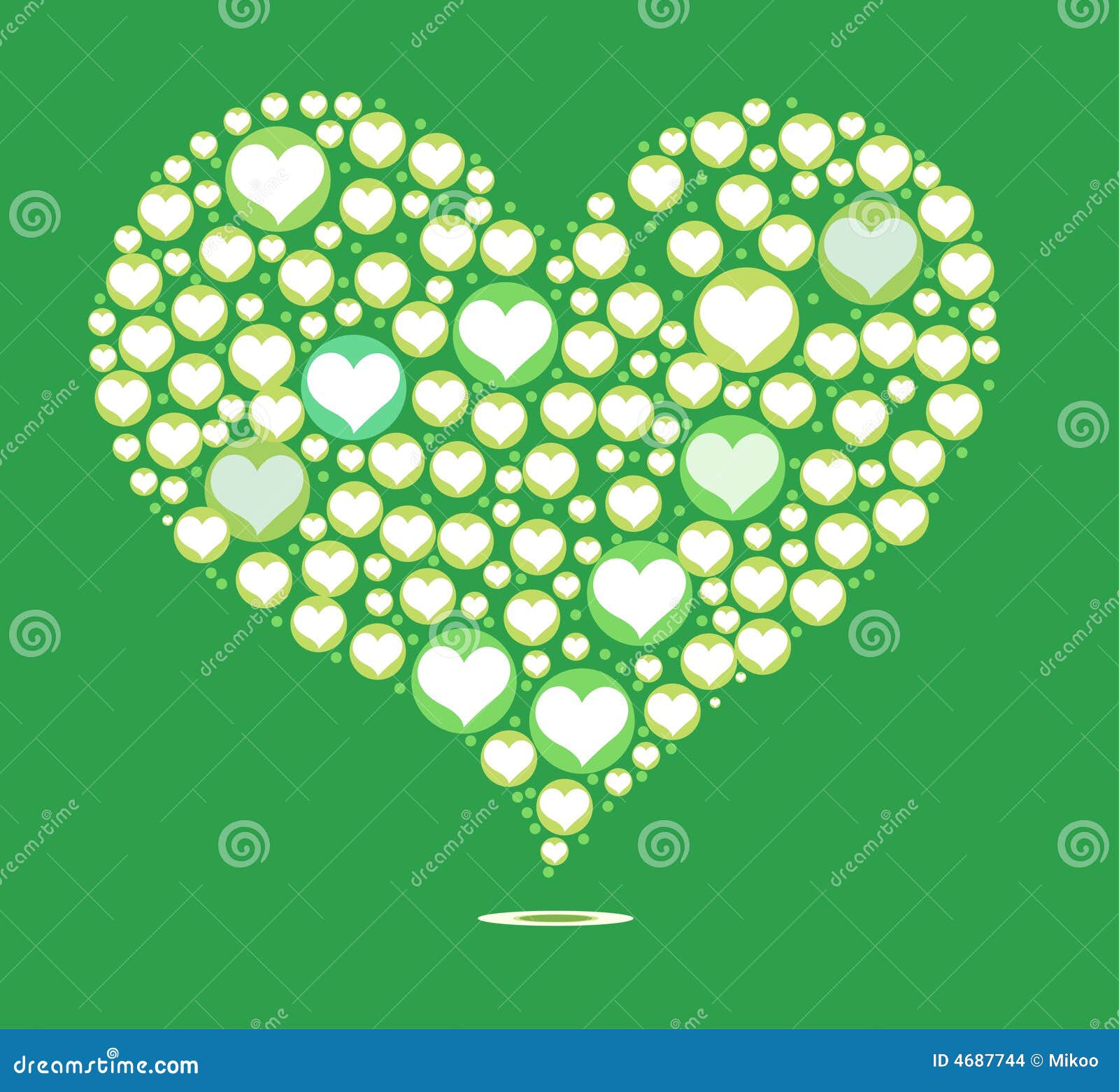 Dimensión De Una Variable Del Corazón Stock de ilustración ...