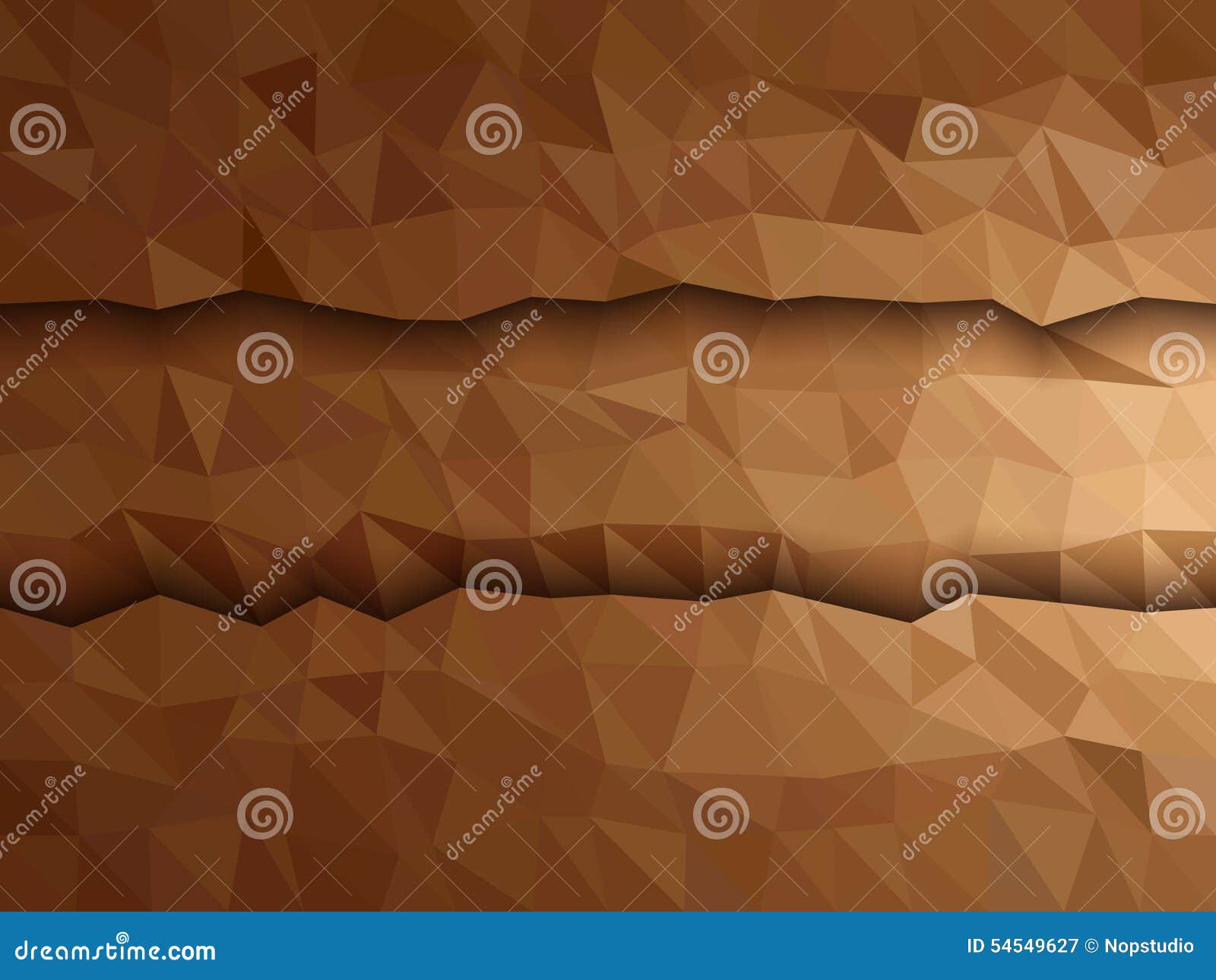 Dimension of Brown Triangle Banner Stock Vector - Illustration of ...