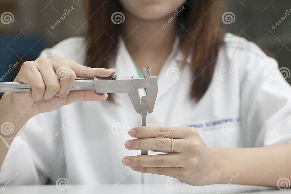 Dimension checking stock photo. Image of calliper, measurement - 40764270