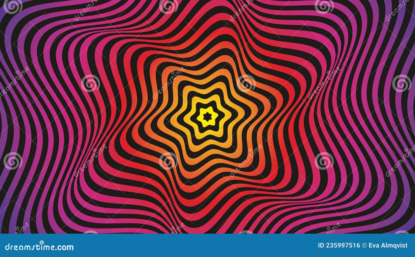 Cool Colorful Illusion Background. Vortex in Threedimensional ...