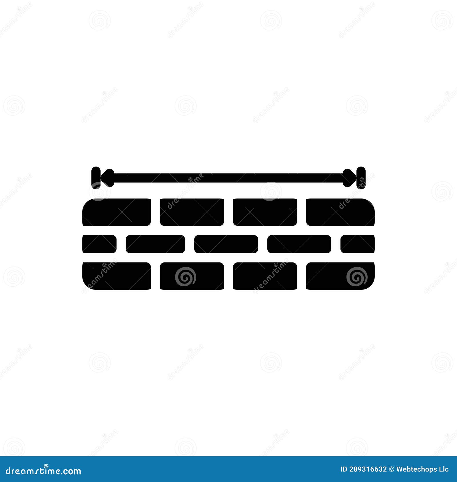 Black Solid Icon for Dimension, Length and Area Stock Vector ...