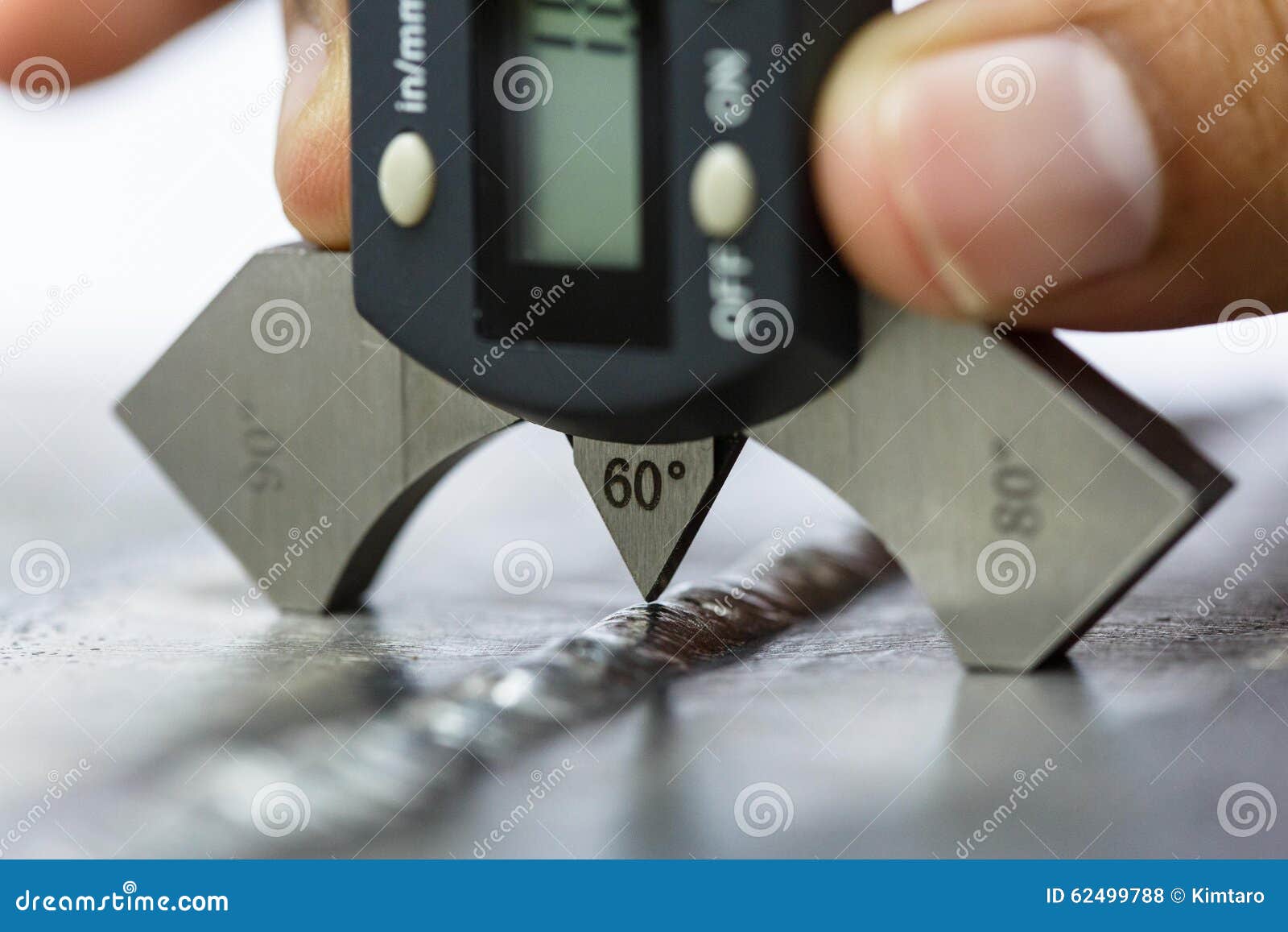 Dimension Inspection Weldment Stock Photo - Image of measure, bevel ...