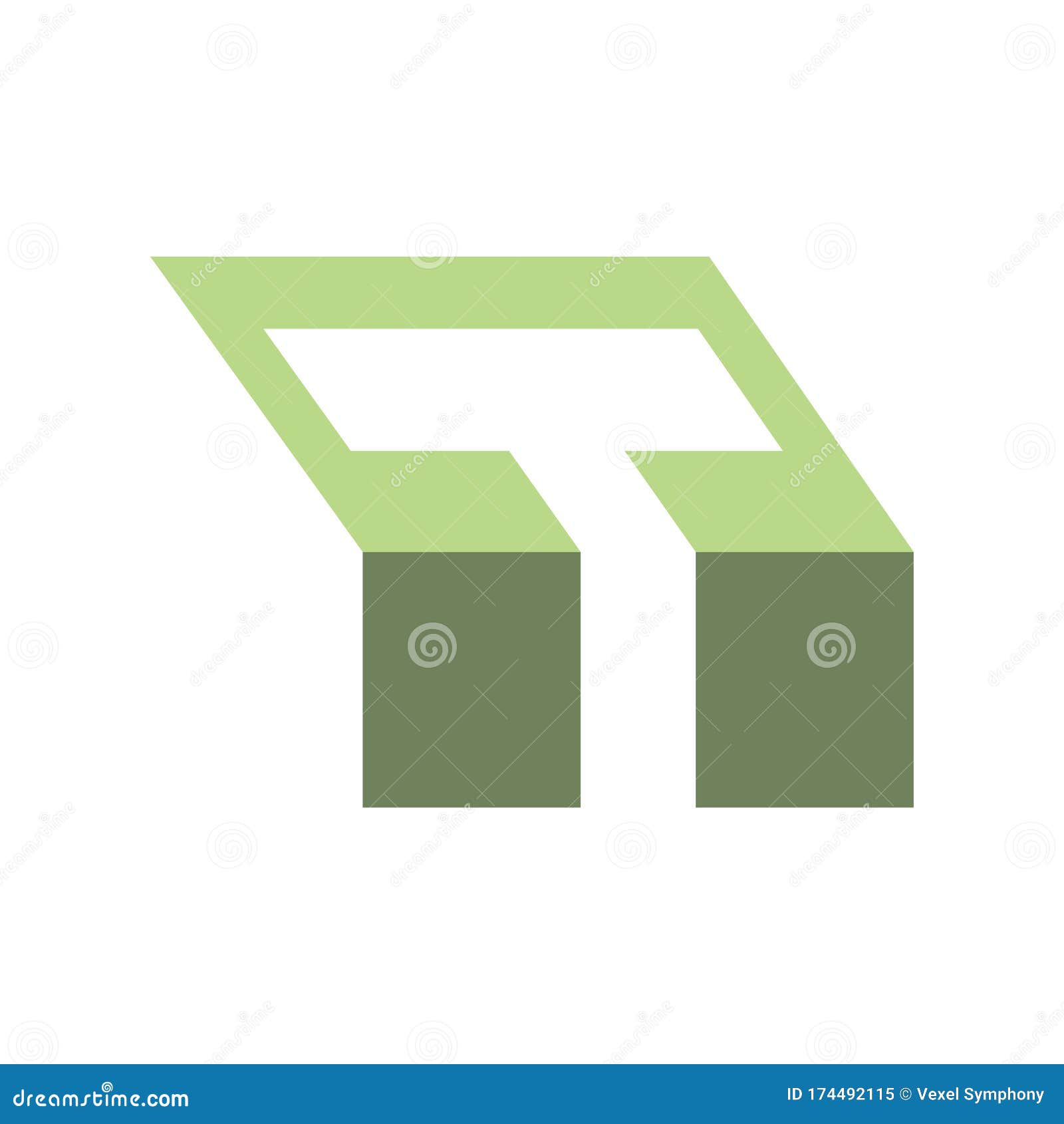 3 dimension logo design 83 stock vector. Illustration of background ...