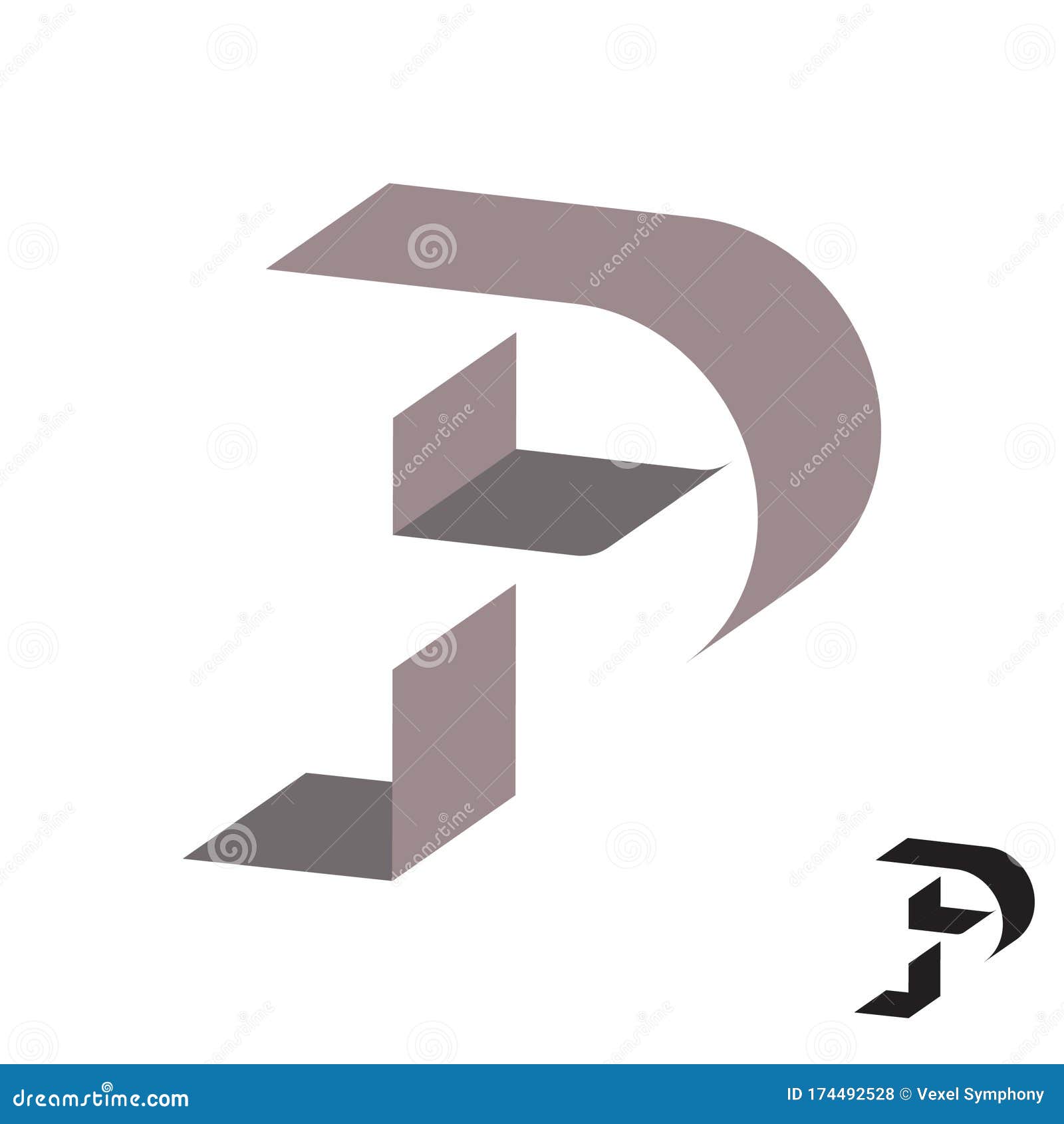 3 dimension logo design 98 stock vector. Illustration of branding ...