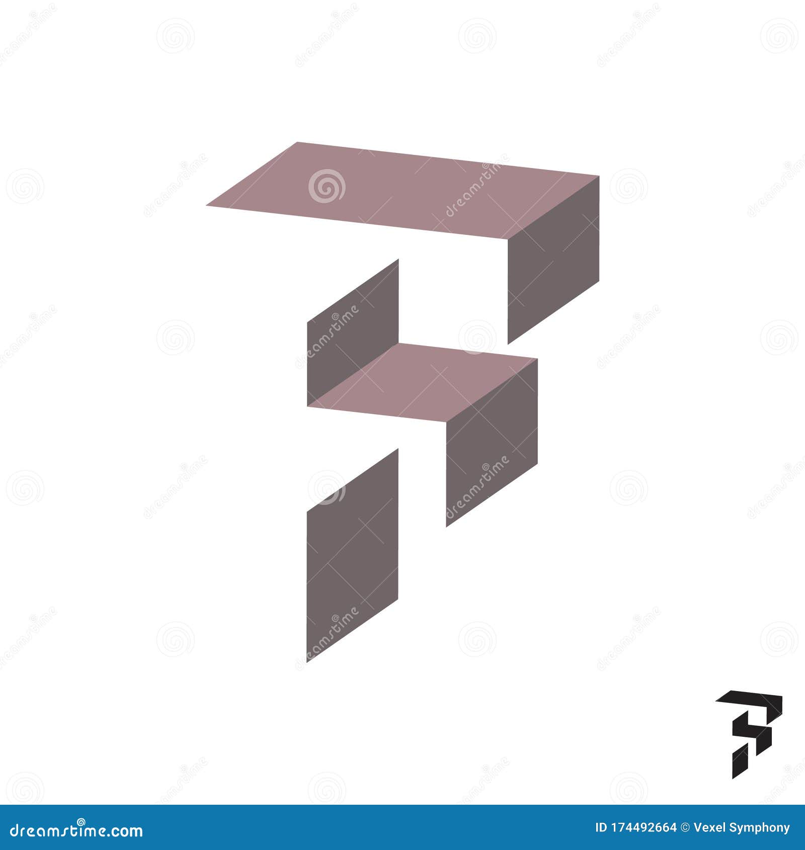 3 Dimension Logo Design 102 Stock Vector - Illustration of creative ...