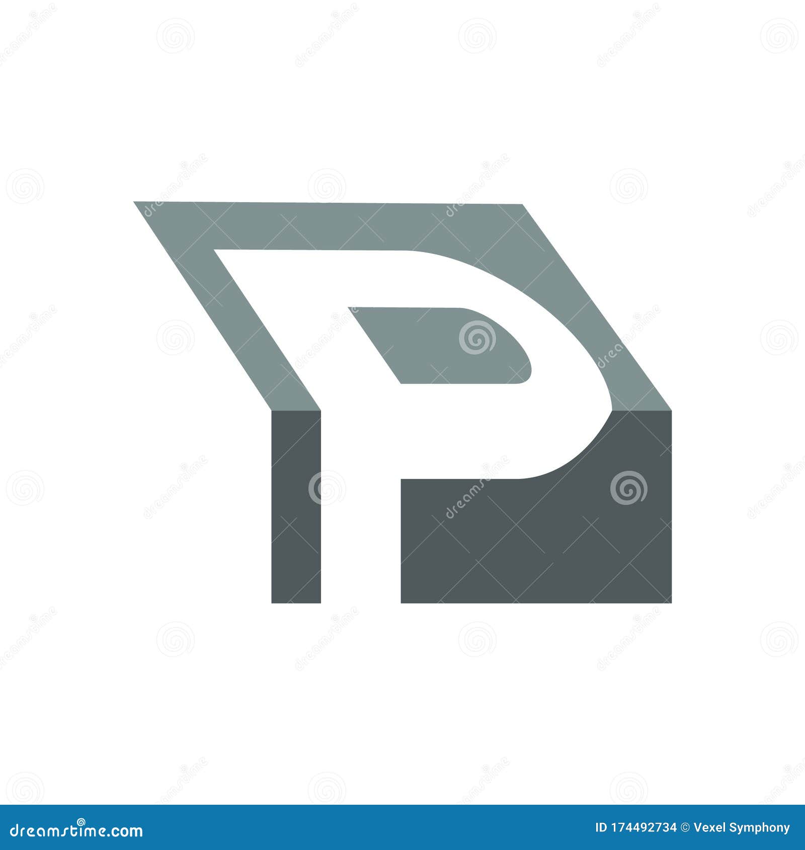 3 dimension logo design 94 stock vector. Illustration of branding ...