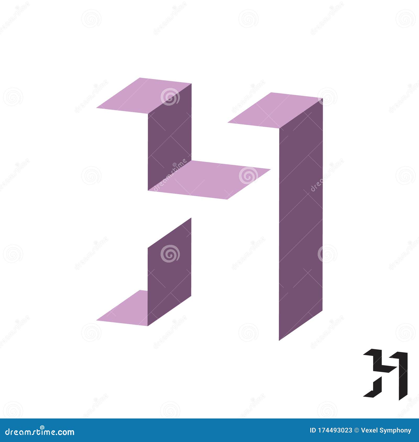 3 Dimension Logo Design 104 Stock Illustration - Illustration of ...