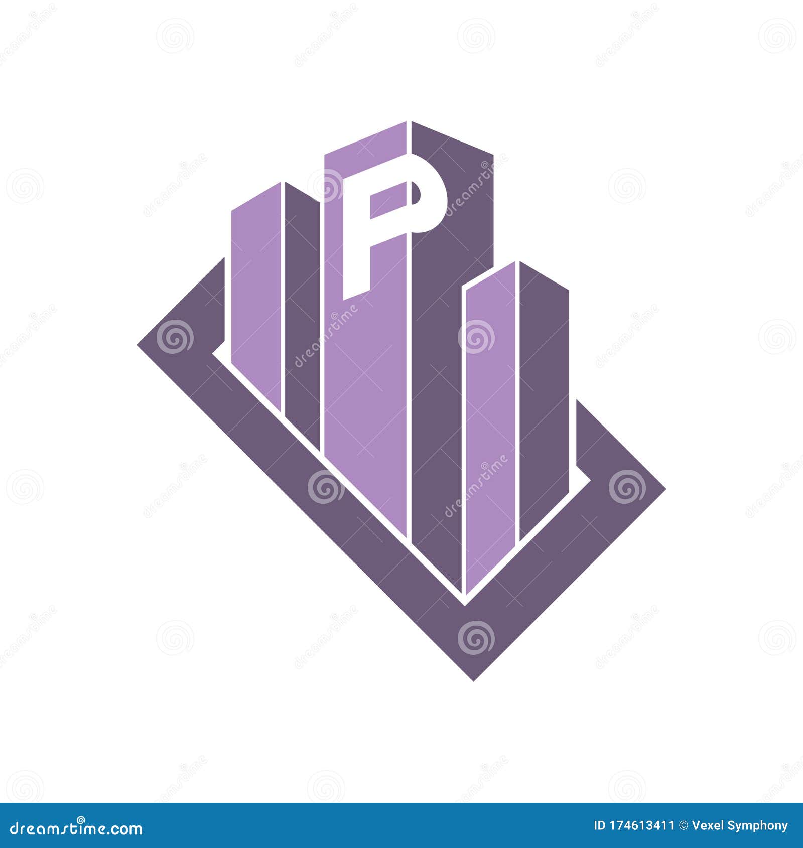 3 Dimension Logo Design 154 Stock Illustration - Illustration of ...