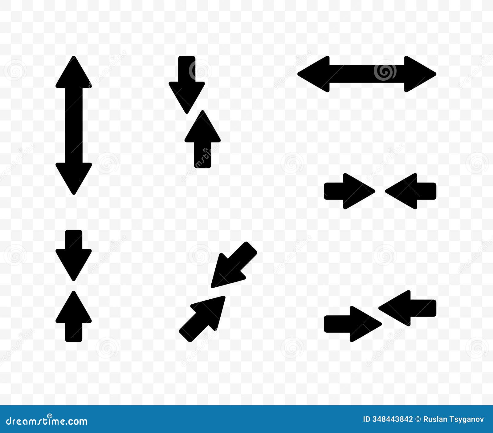 Dimension Measurement Arrow Vector Stock Vector - Illustration of signs ...