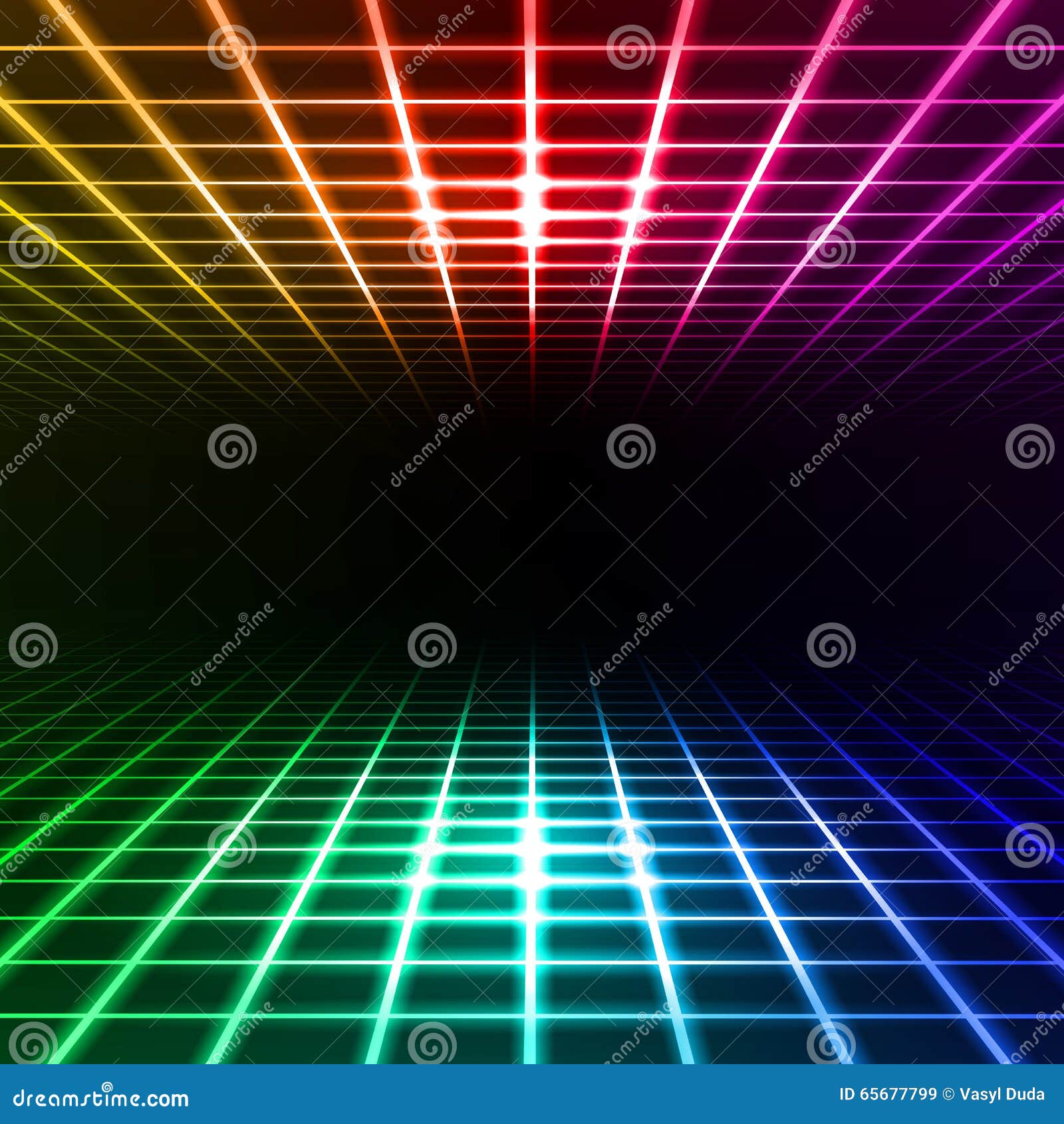 Dimensional grid space stock vector. Illustration of black - 65677799