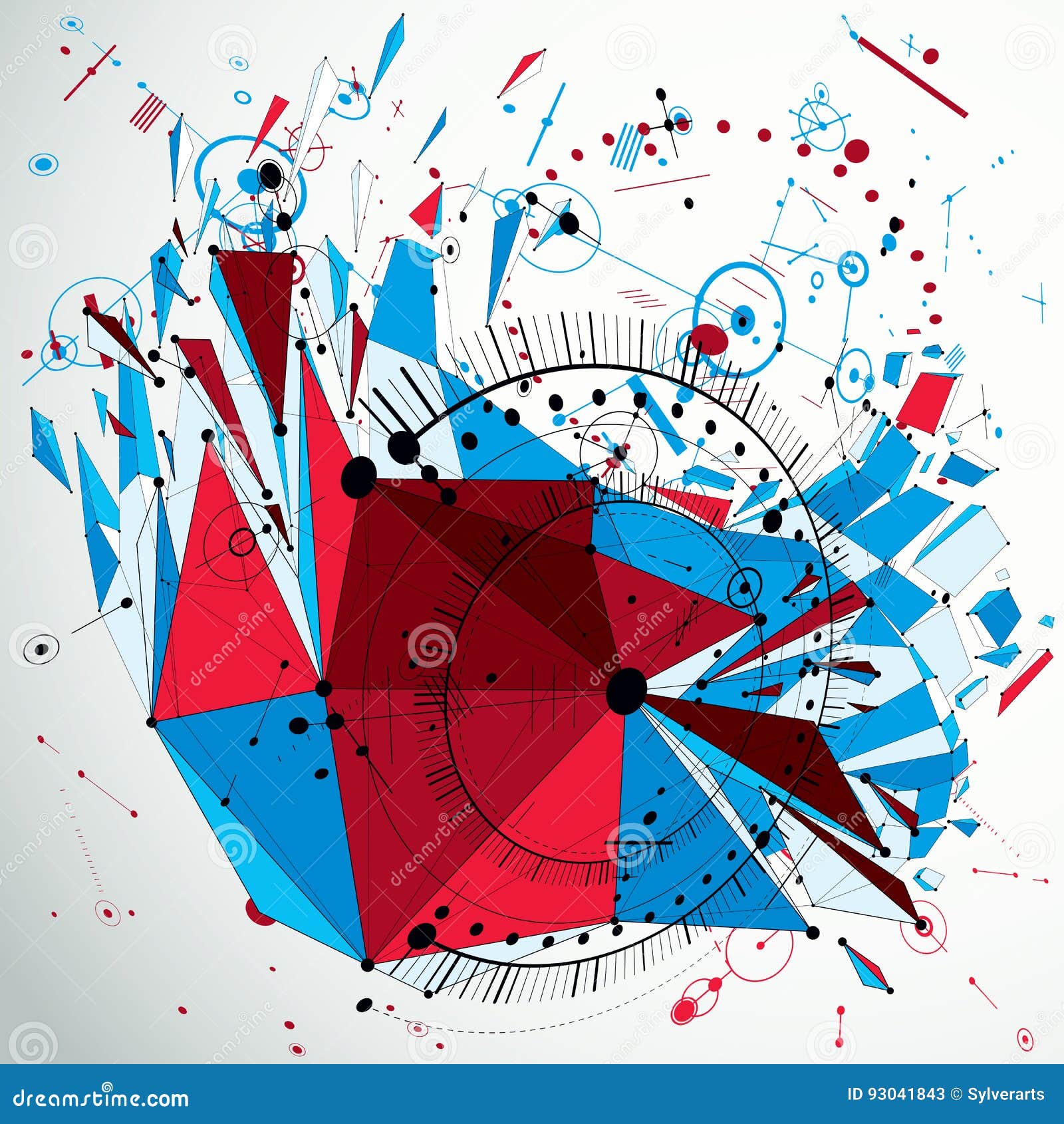 Dimensional Mechanical Scheme, Colorful Futuristic Vector Engine Stock ...