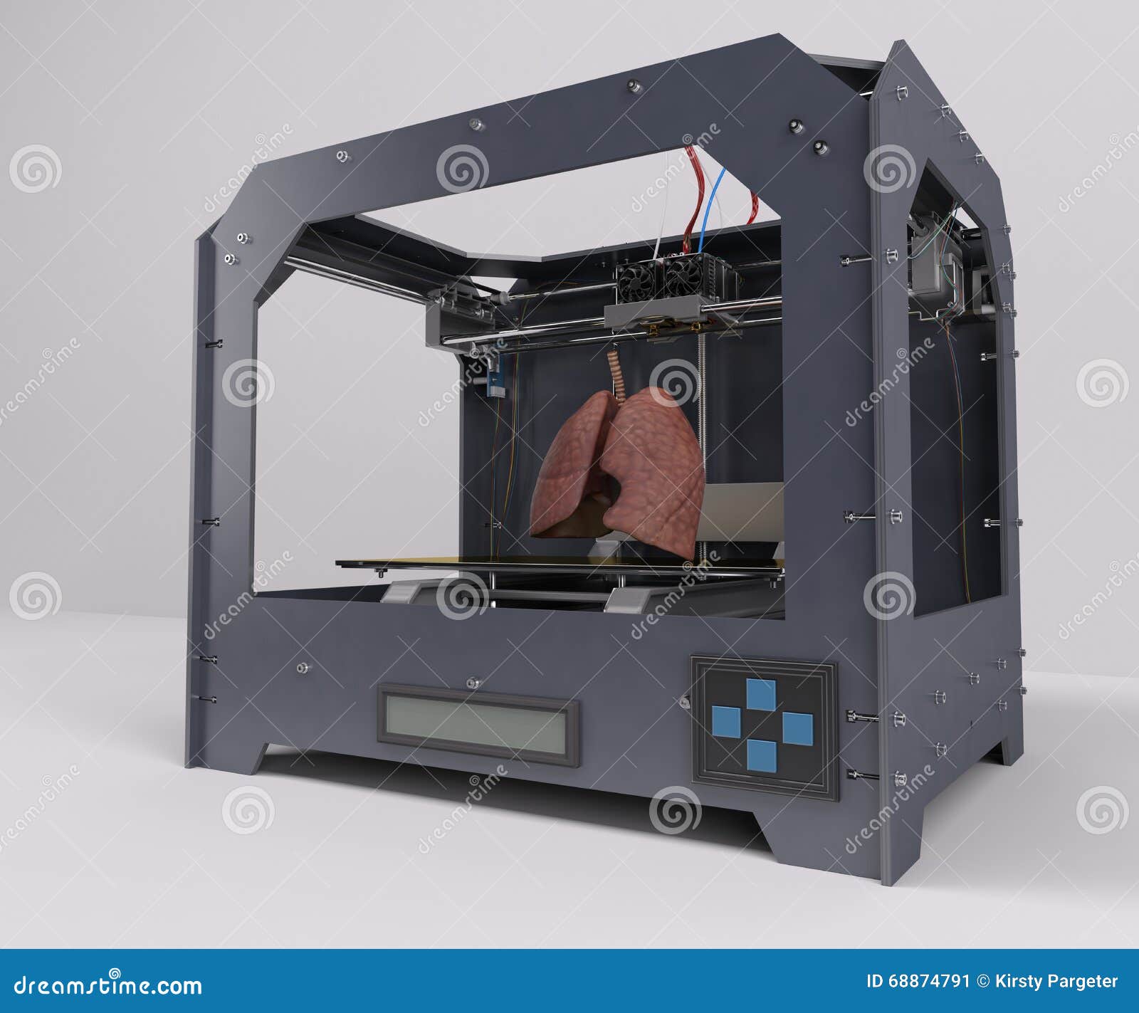 3 Dimensional Printer stock illustration. Illustration of innovation ...