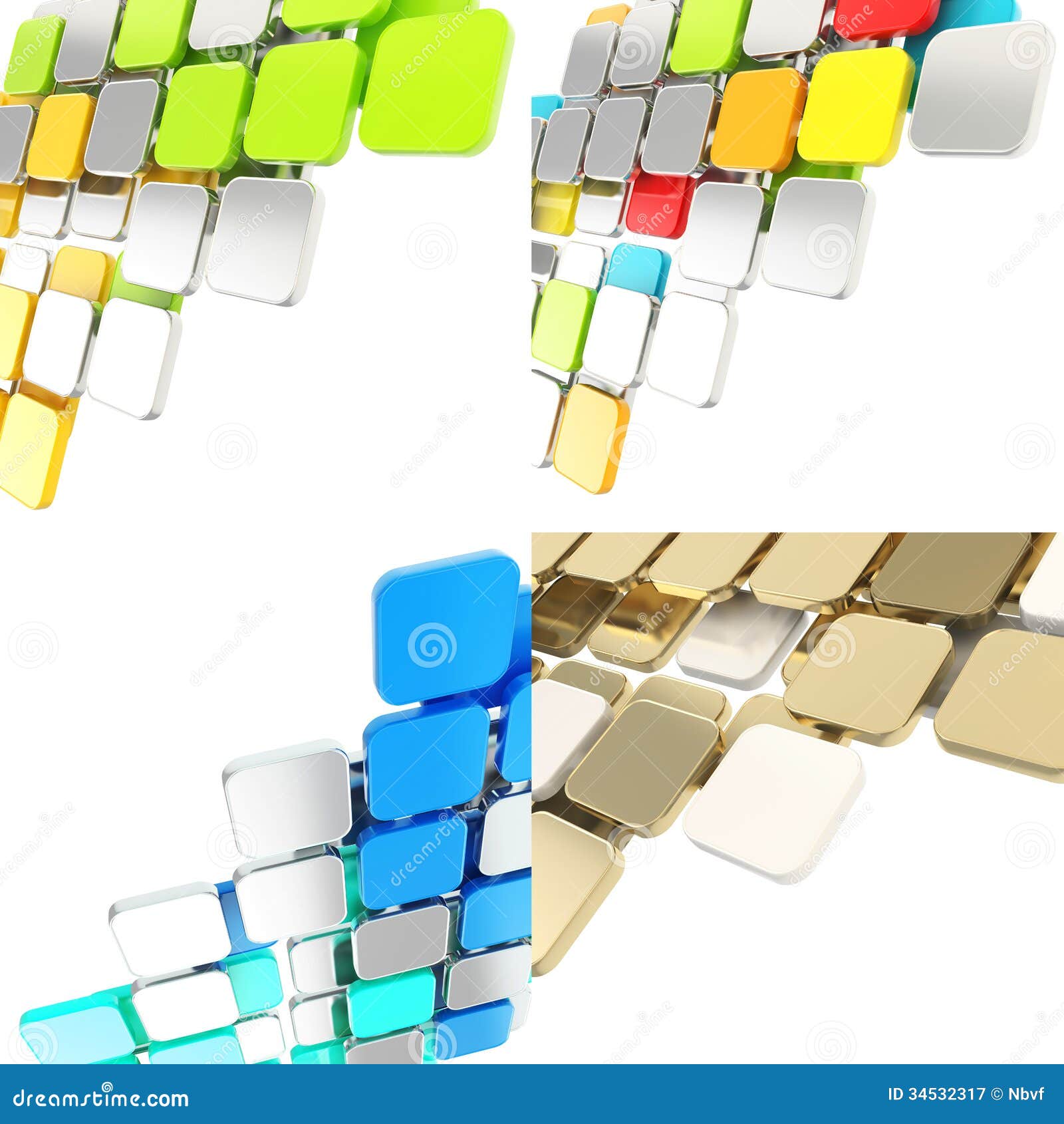 Dimensional Square Plate Background Composition Stock Illustration ...