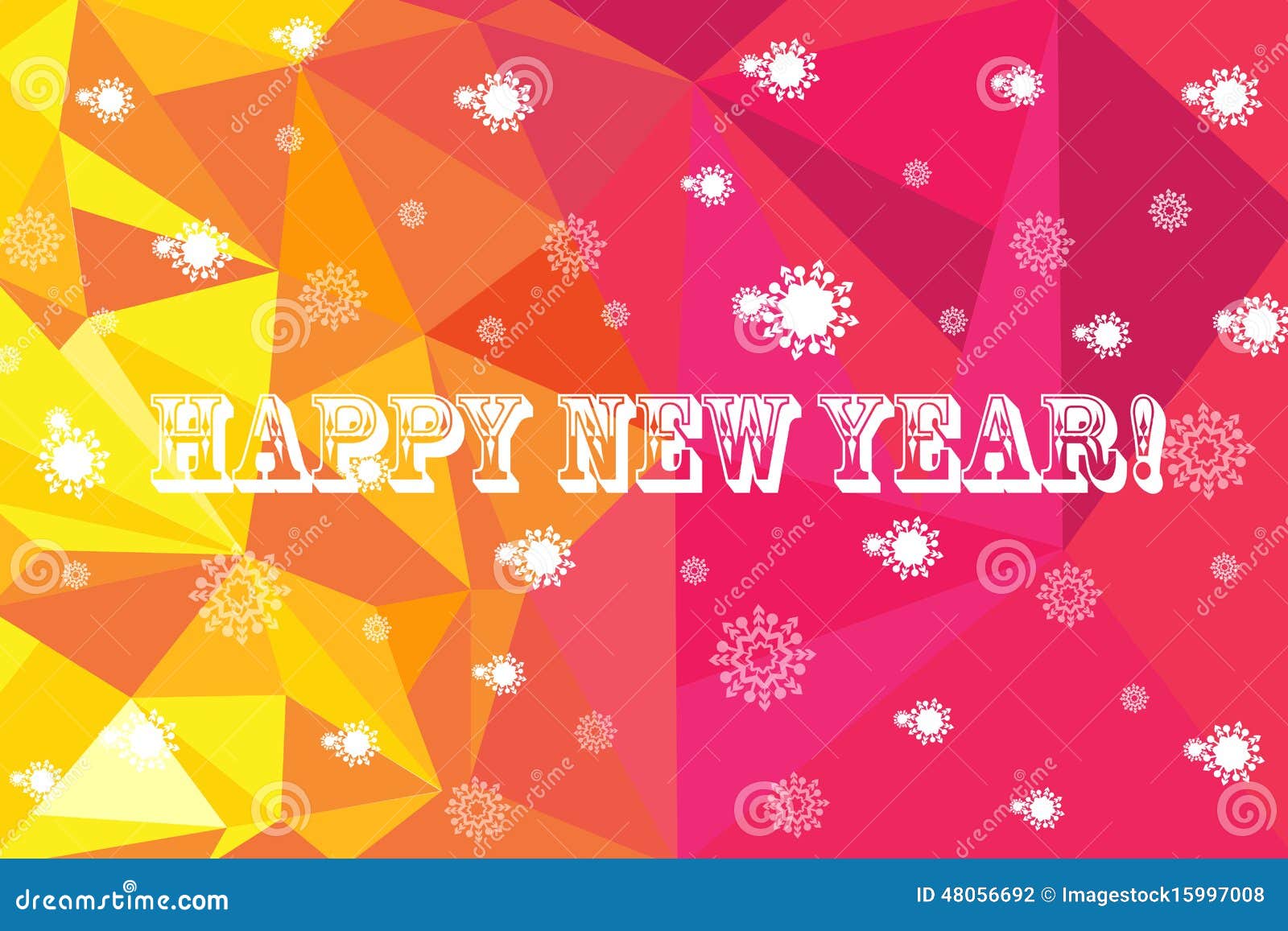 Dimensional Triangle Greeting Card Design - Eps10 Illustration Stock ...