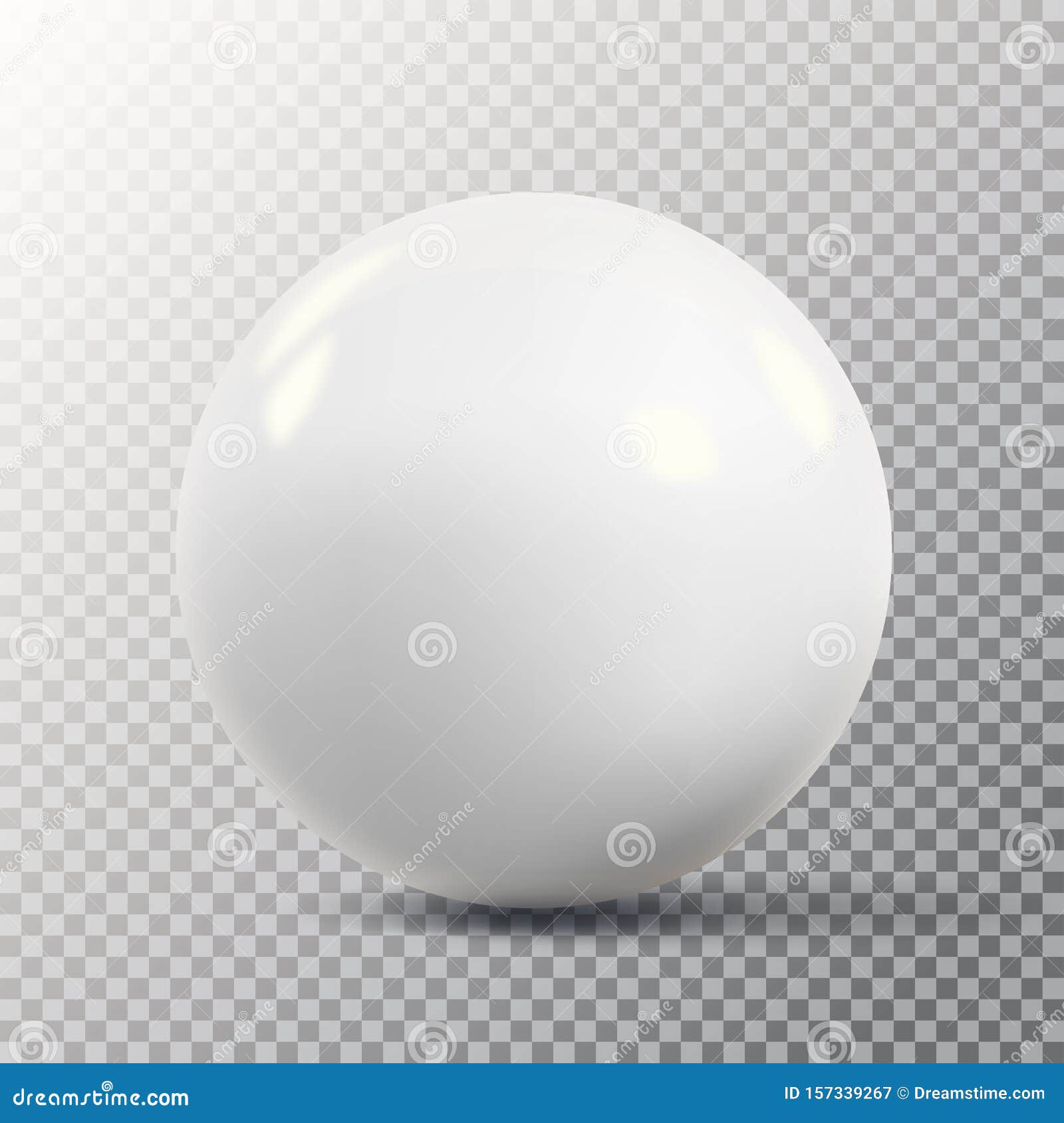 Dimensional white sphere stock vector. Illustration of isolated - 157339267