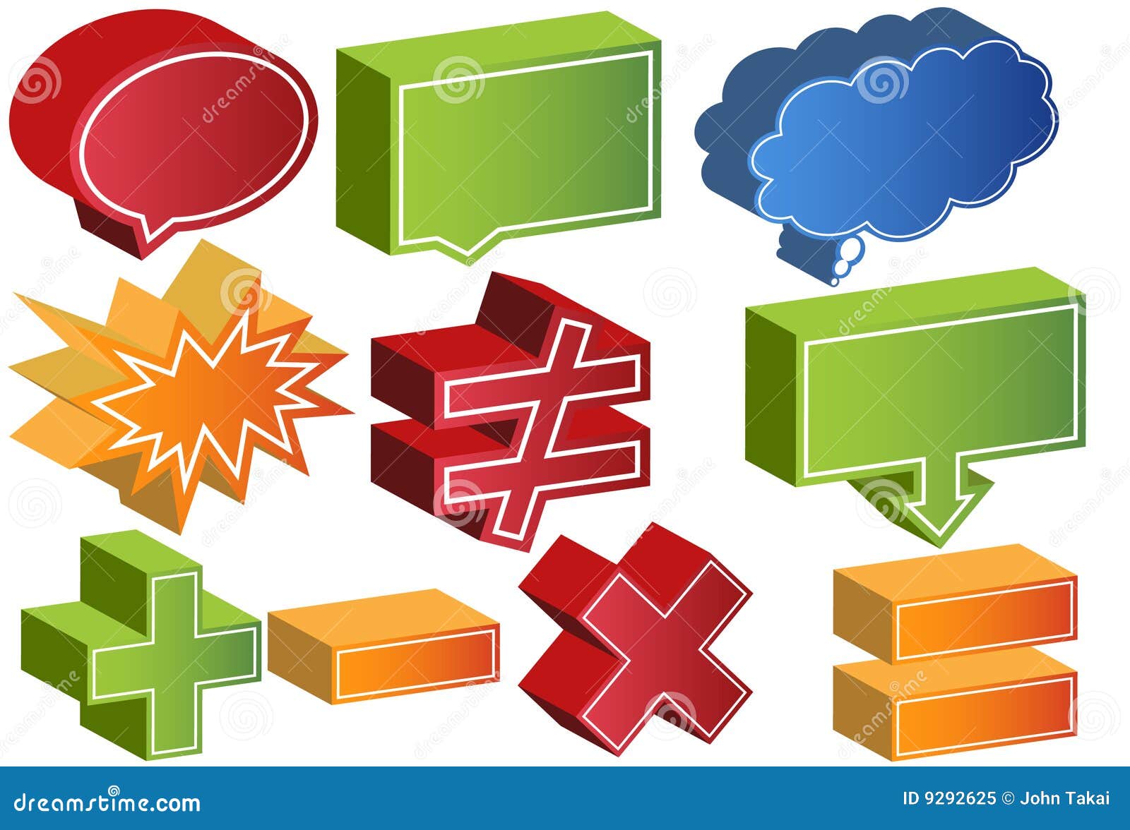 Dimensiones De Una Variable Básicas - 3D Ilustración del Vector ...