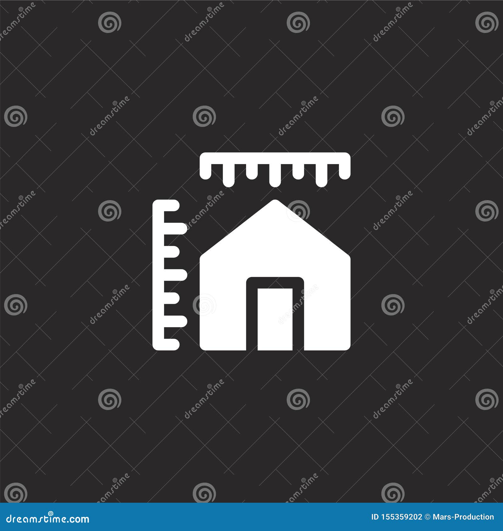 Dimensions Icon. Filled Dimensions Icon for Website Design and Mobile ...