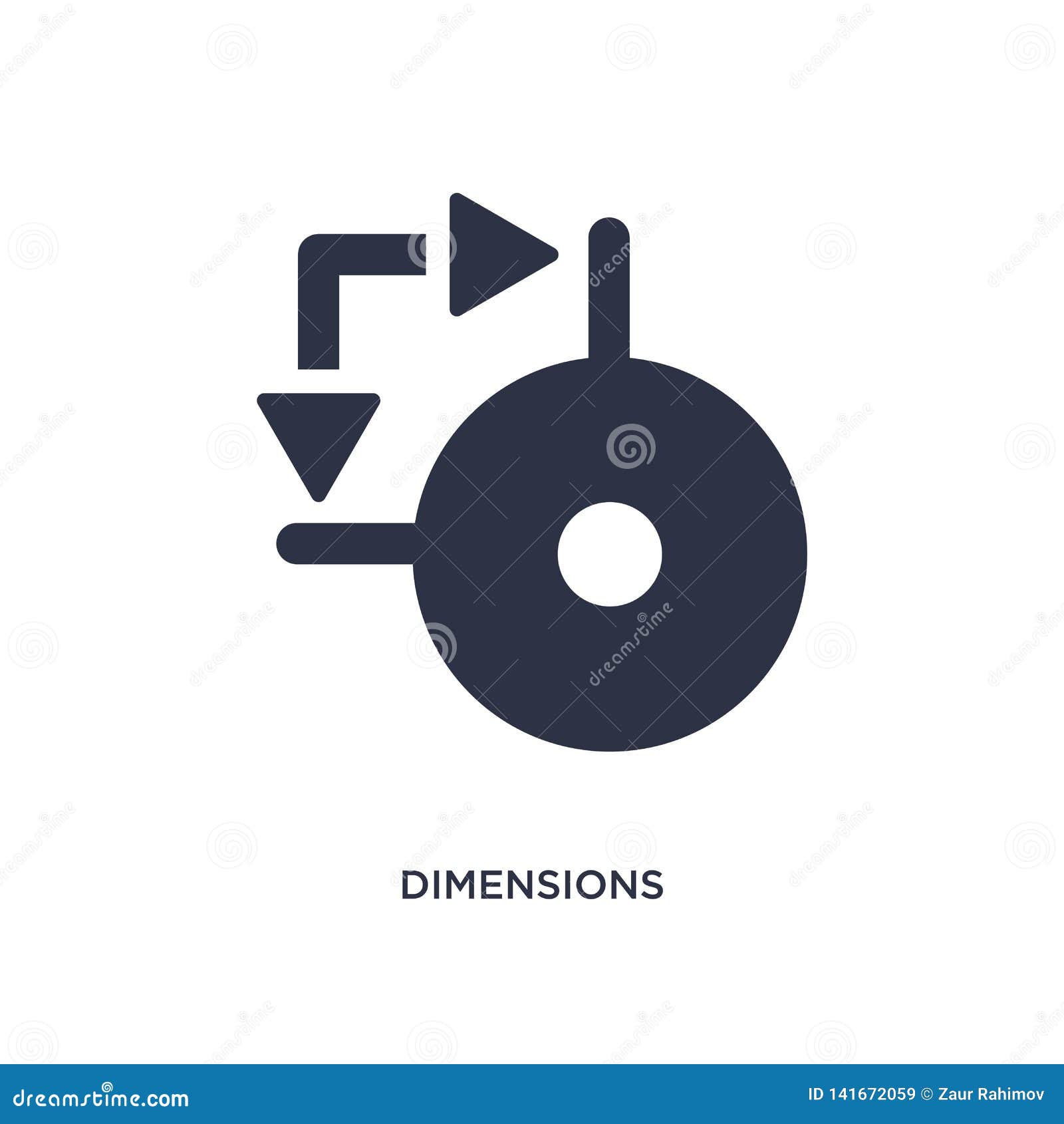 Dimensions Icon on White Background. Simple Element Illustration from ...