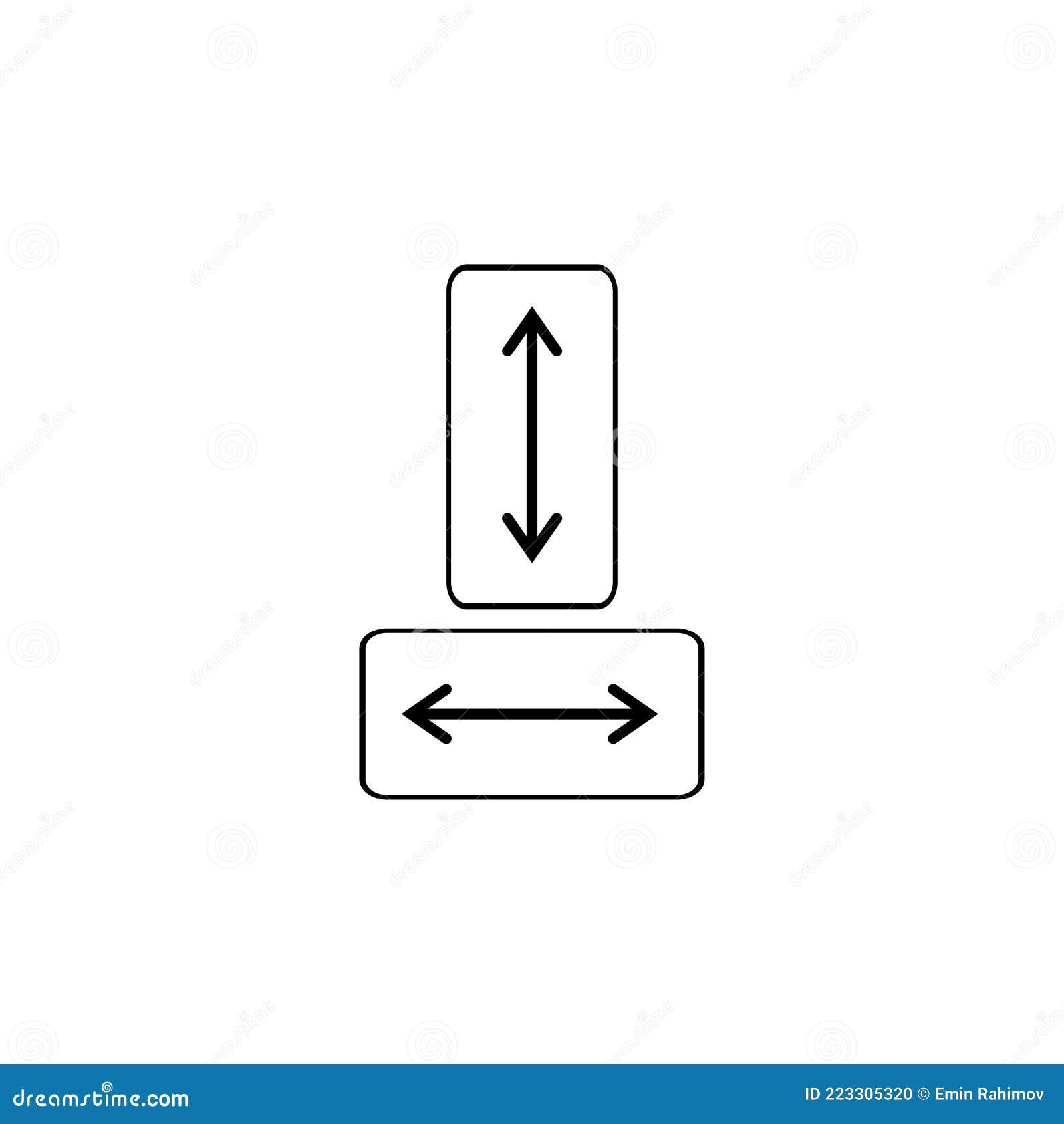 Dimensions of the Rectangle in the Width and Length of the Sign Eps Ten ...