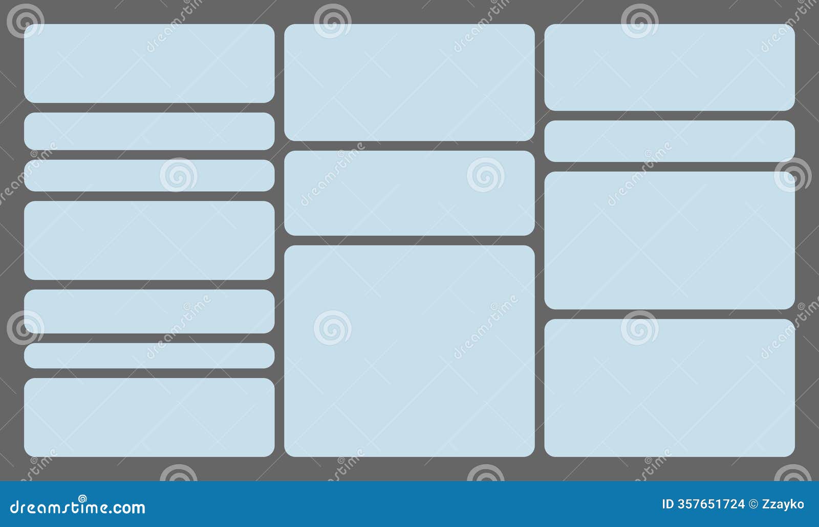 Dimensions 16x9 Trendy Bento Grid Layout Style Brick Ui UX Templates ...