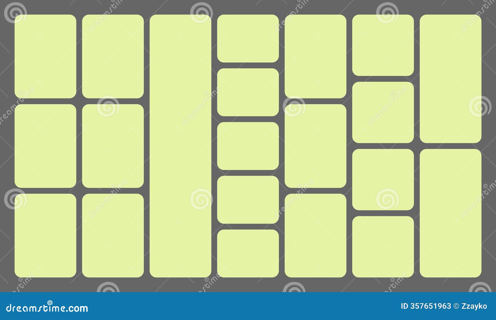 Dimensions 16x9 Trendy Bento Grid Layout Style Brick Ui UX Templates ...