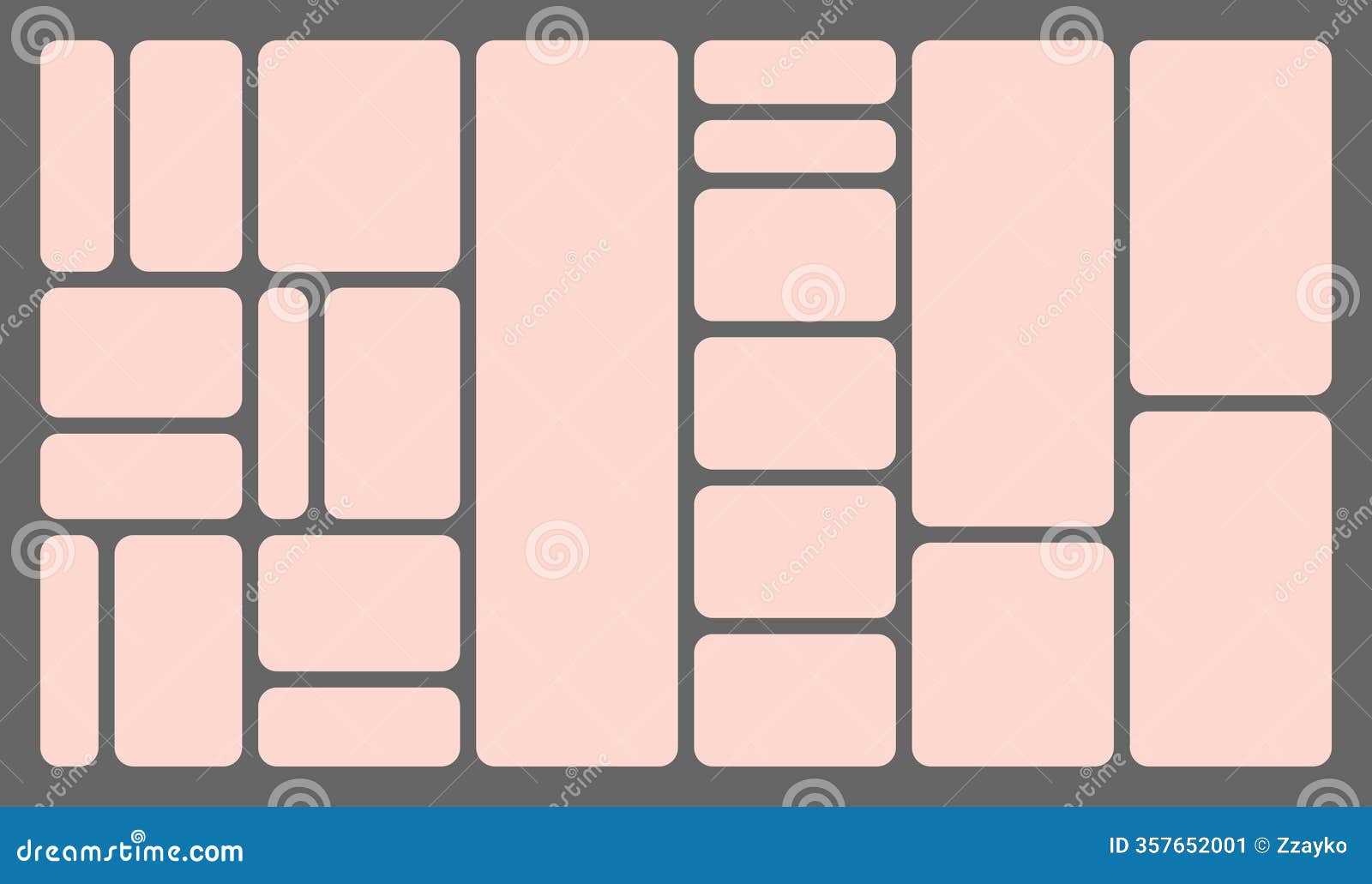 Dimensions 16x9 Trendy Bento Grid Layout Style Brick Ui UX Templates ...