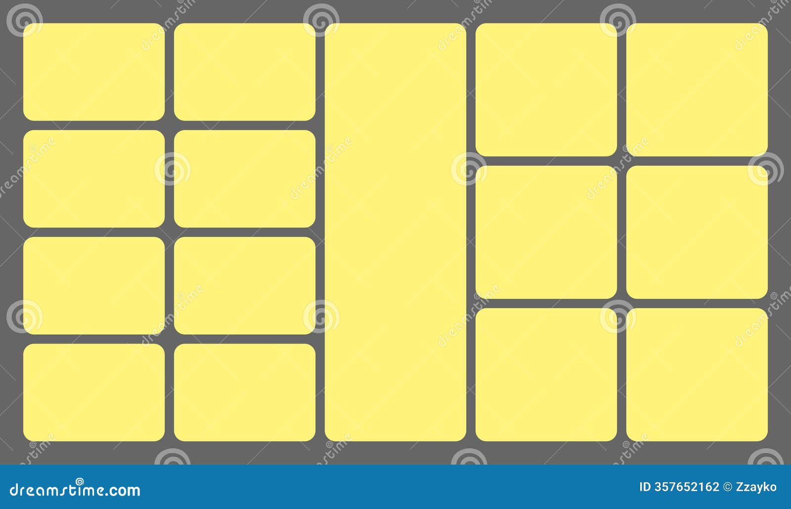 Dimensions 16x9 Trendy Bento Grid Layout Style Brick Ui UX Templates ...