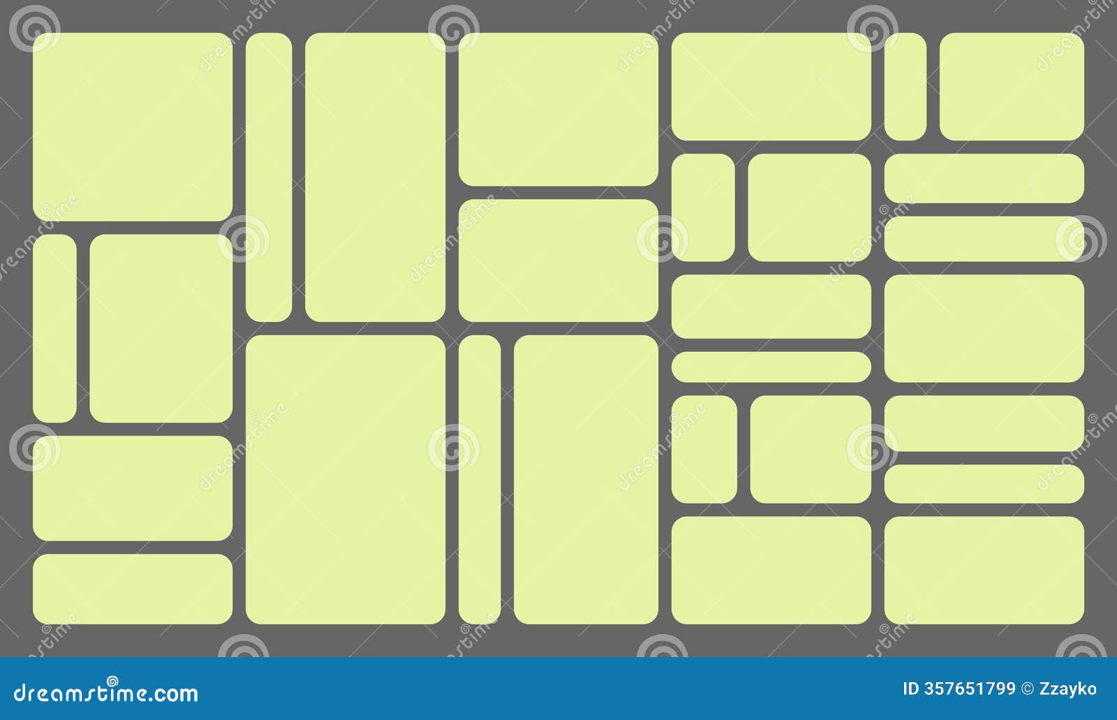 Dimensions 16x9 Trendy Bento Grid Layout Style Brick Ui UX Templates ...