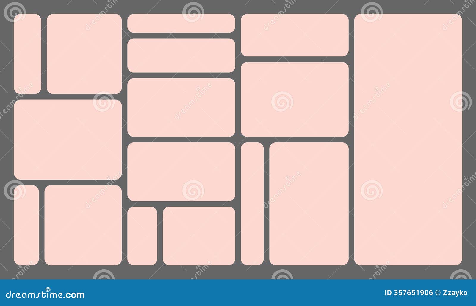 Dimensions 16x9 Trendy Bento Grid Layout Style Brick Ui UX Templates ...