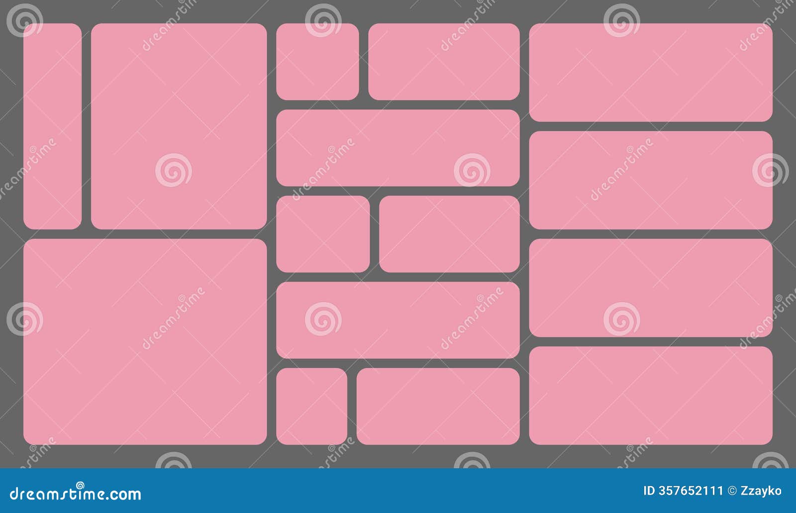 Dimensions 16x9 Trendy Bento Grid Layout Style Brick Ui UX Templates ...