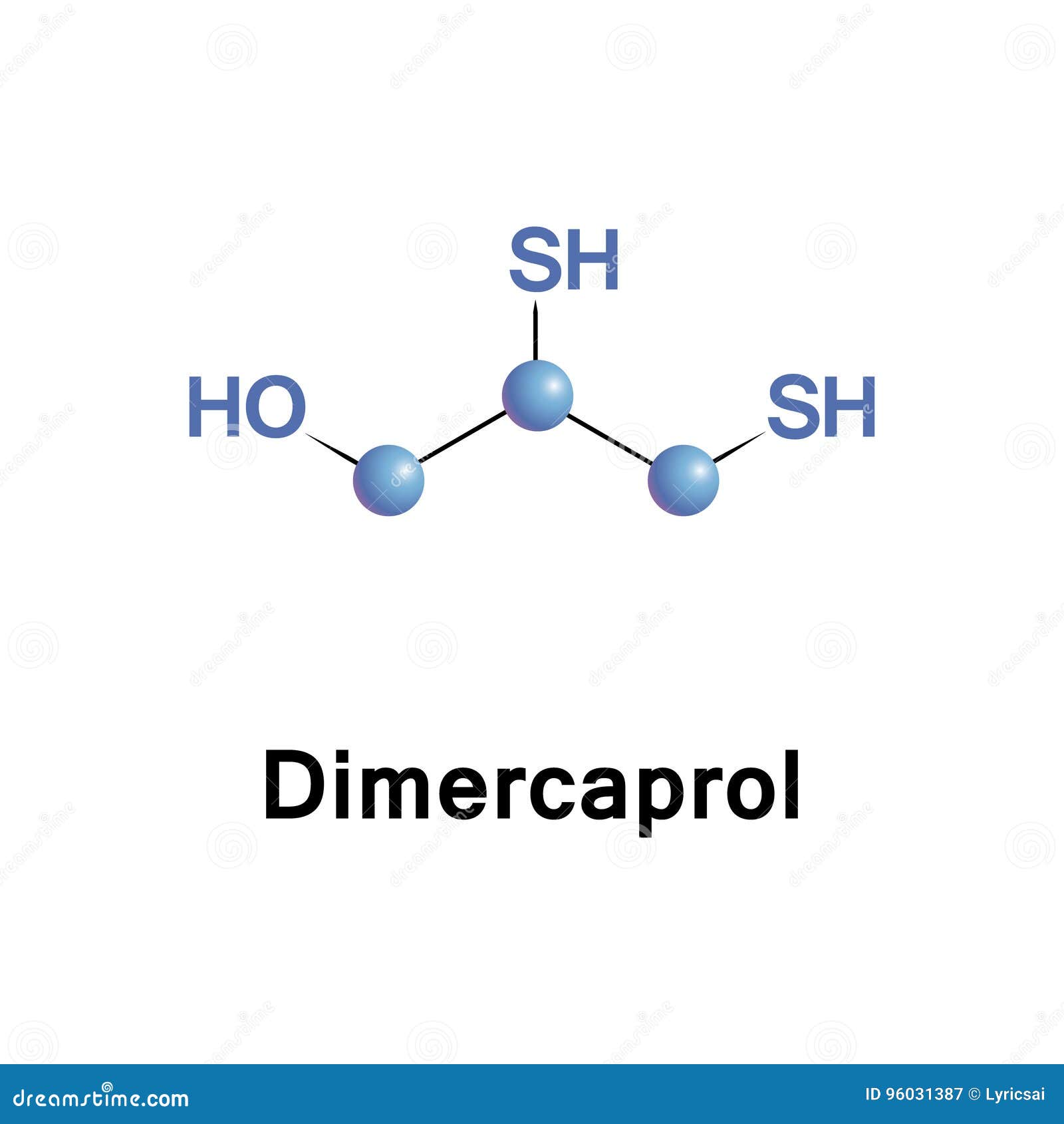 Dimercaprol-Medikationsantidot Vektor Abbildung - Illustration von ...