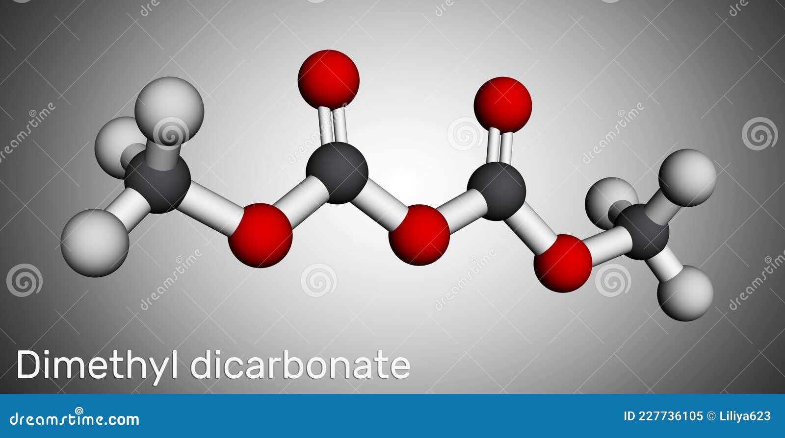 Dimethyl Dicarbonate, DMDC, Velcorin, Dimethyl Pyrocarbonate Molecule ...