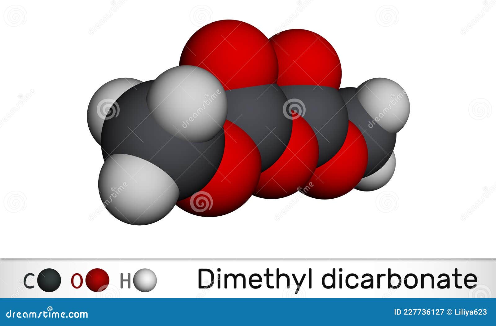 Dimethyl Dicarbonate, DMDC, Velcorin, Dimethyl Pyrocarbonate Molecule ...
