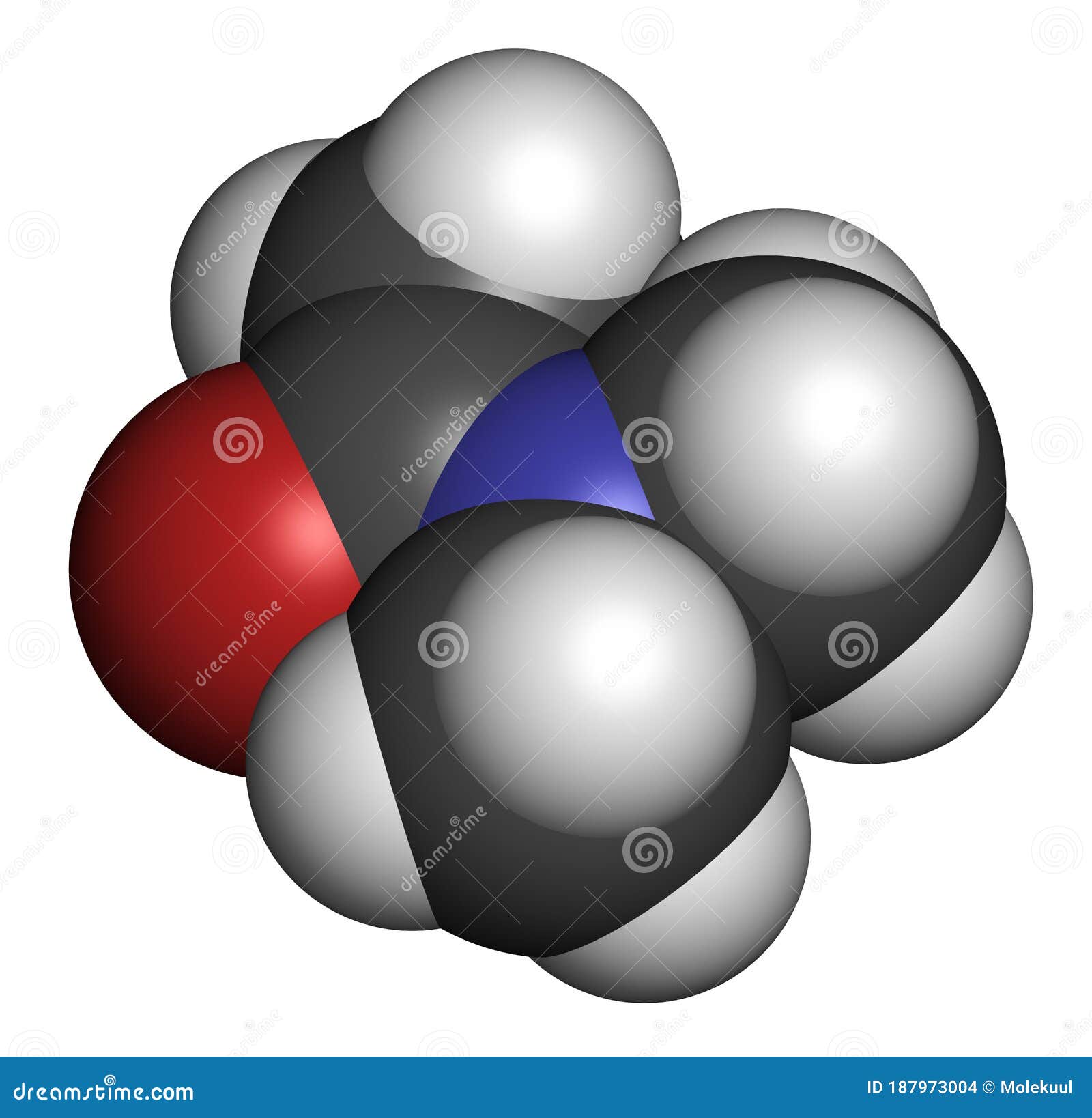 Dimethylacetamide DMAc Chemical Solvent Molecule. Stock Illustration ...
