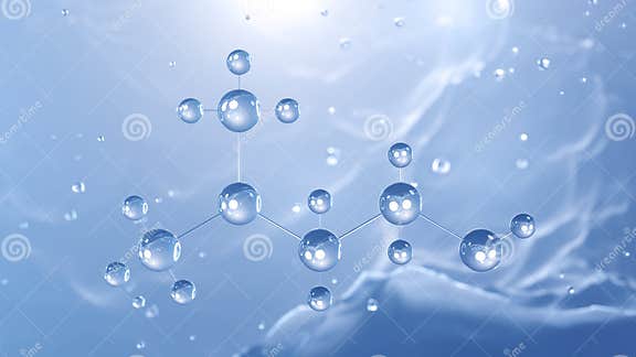 Dimethylethanolamine Molecular Structure, 3d Model Molecule ...