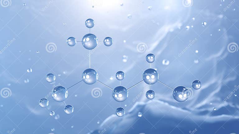 Dimethylethanolamine Molecular Structure, 3d Model Molecule ...
