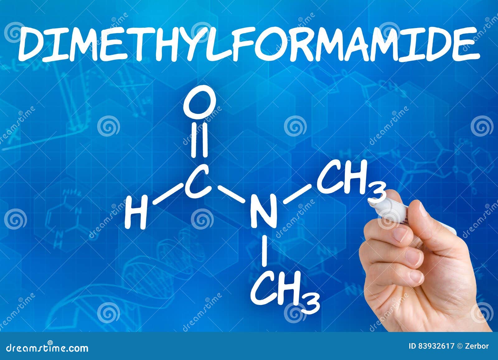 Dimethylformamide stock illustration. Illustration of written - 83932617