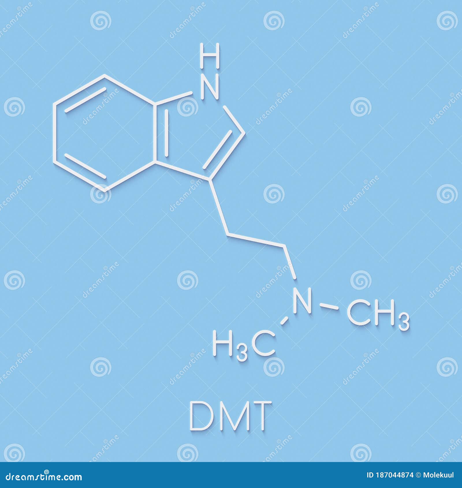 Dimethyltryptamine (DMT) Psychedelic Drug Molecule. Present In The ...